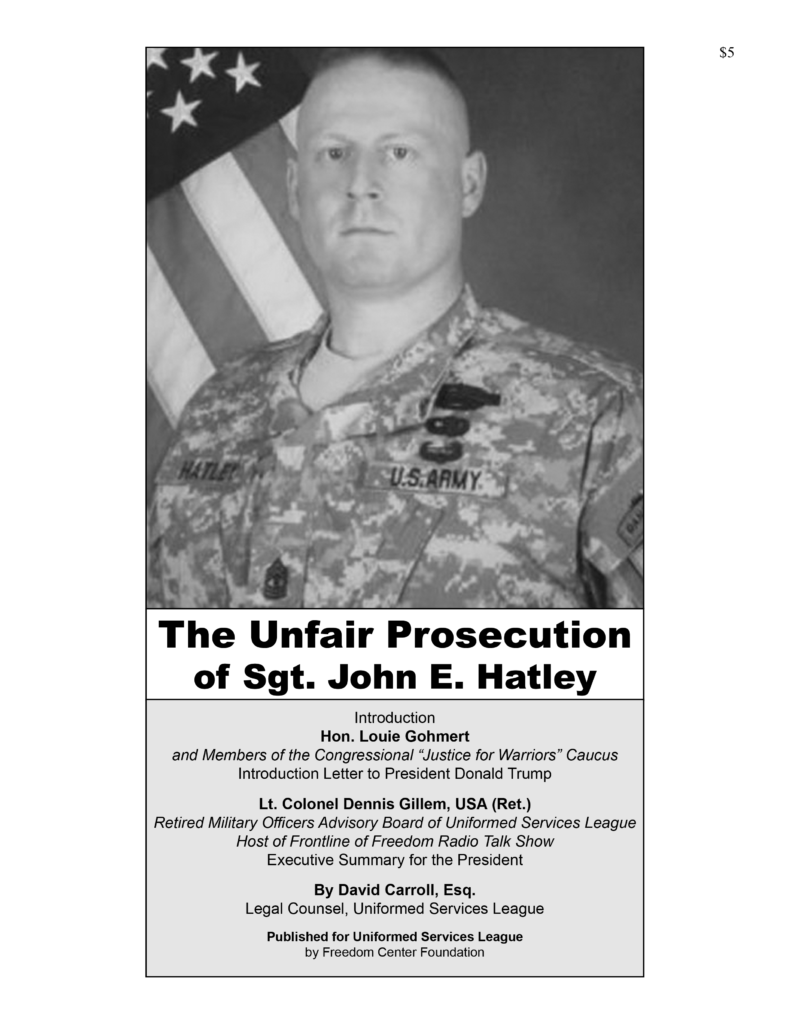 Statement of Corey Clagett | Uniformed Services League